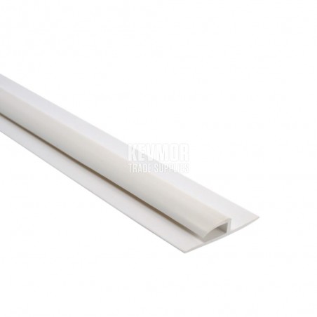 White PVC Vinyl Transition Trim - Wall Tile to Vinyl | Kevmor Trade ...