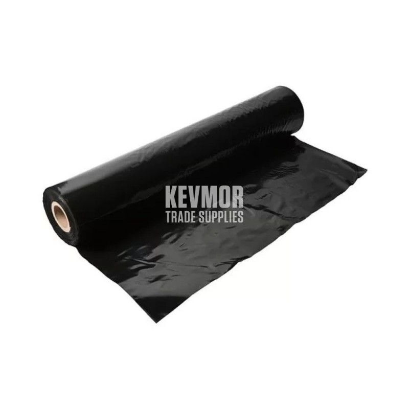 Plastic Builders Film 200um x 2m x 50m Black | Kevmor Trade Supplies