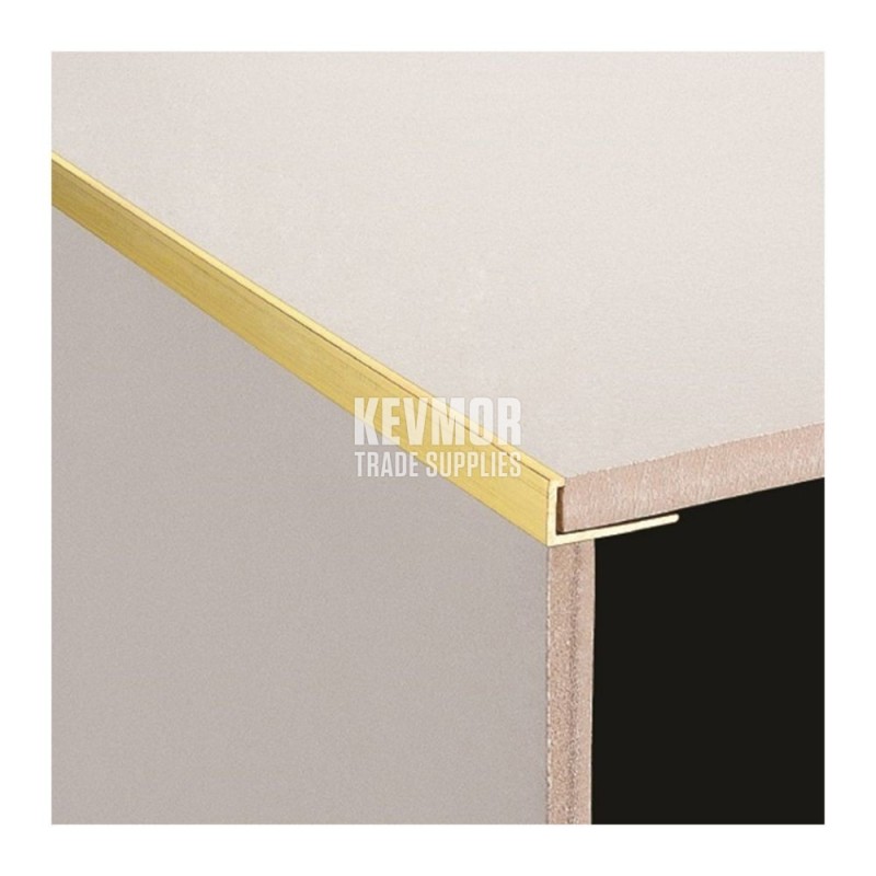 PMB3.10 Brass 10mm Ceramic Angle Tile Trim | Kevmor Trade Supplies