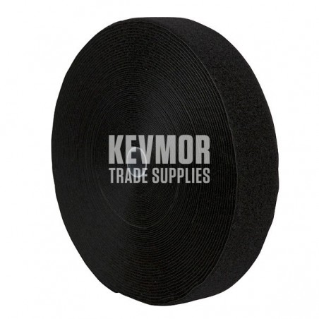 100mm Black Touch Tape Loop | Kevmor Trade Supplies